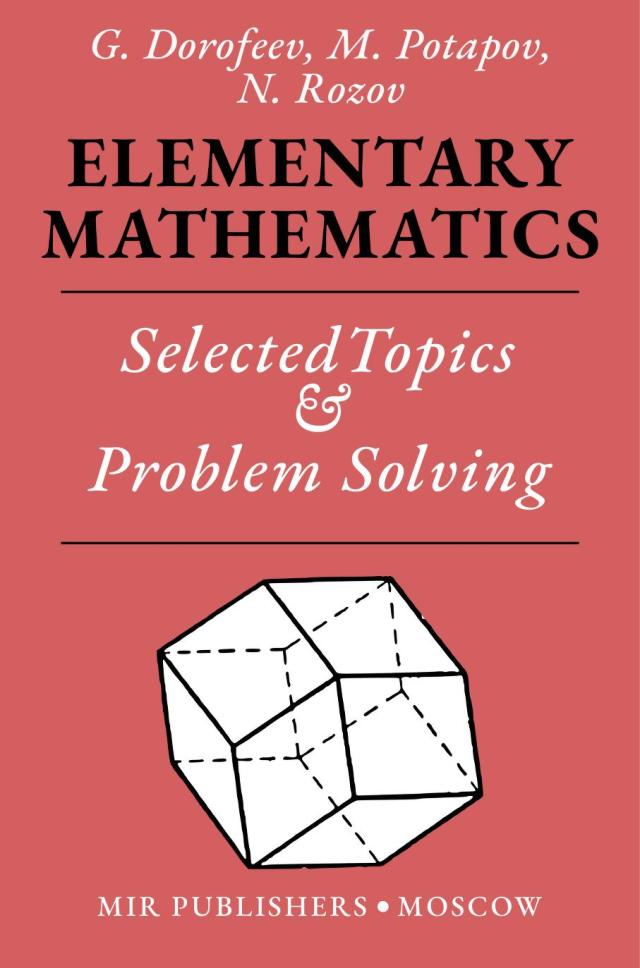 Elementary Mathematics ( Selected Topics And Problem Solving) by G ...